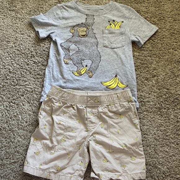 Carter's | Matching Sets | Monkey Bananas 3t Short And Tshirt Set ...